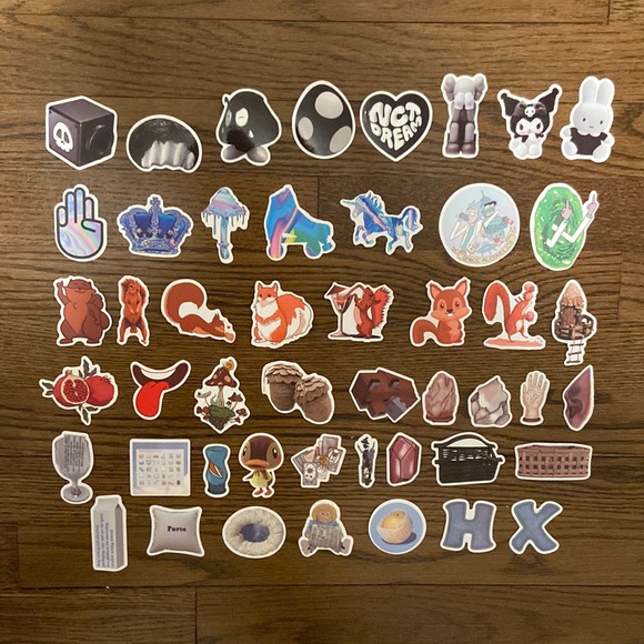 Office | 48 Stickers Bundle Of Miscellaneous Themed Stickers | Poshmark
